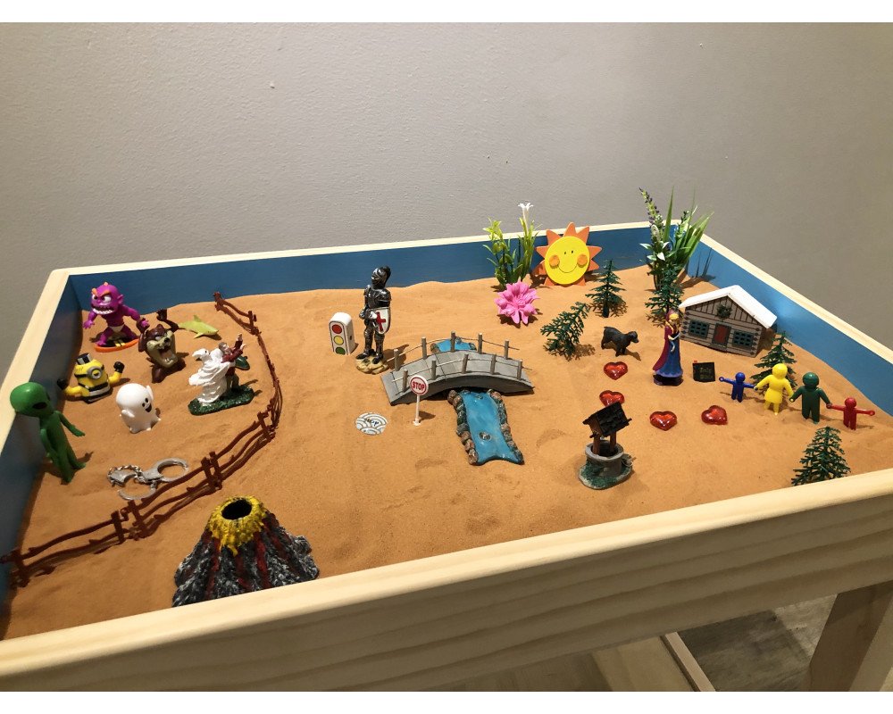 Basic Wooden Sand Tray with Lid – Sand Tray Therapy