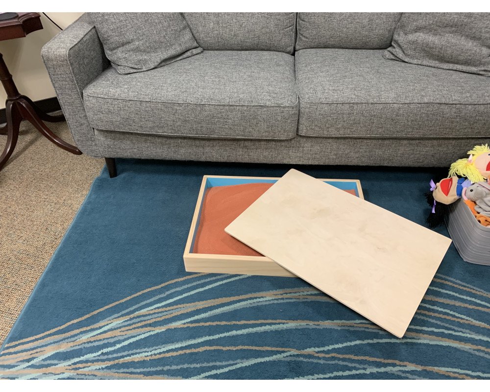 Basic Wooden Sand Tray with Lid – Sand Tray Therapy