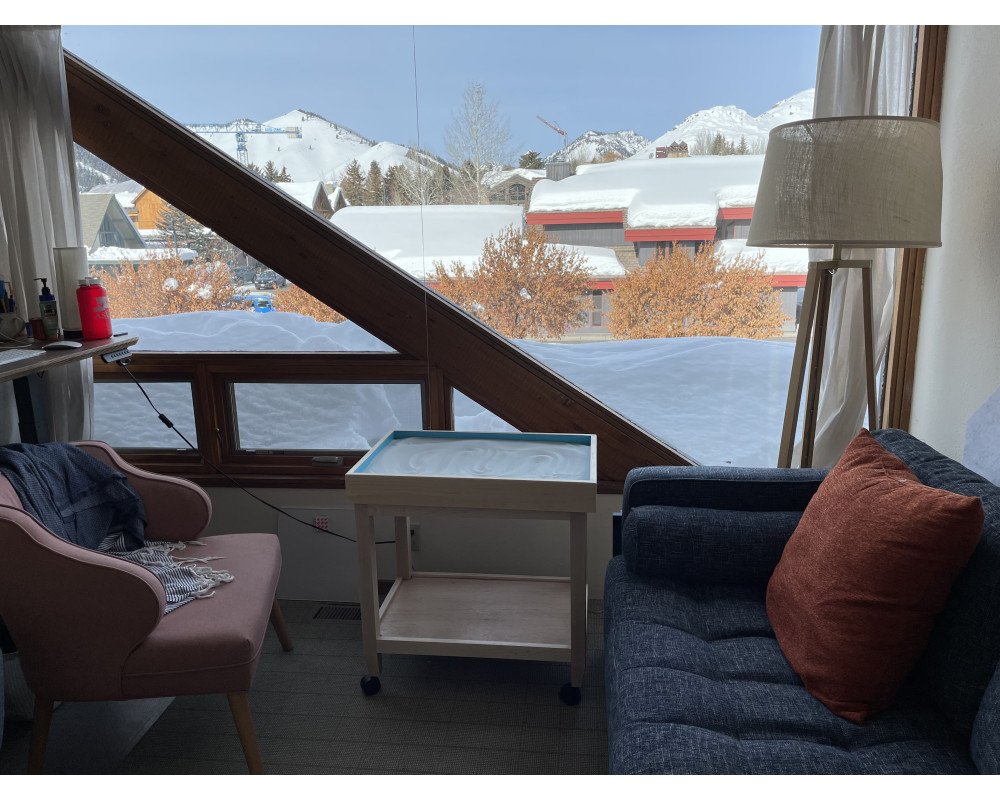 Basic Wooden Sand Tray with Rolling Cart Combo – Sand Tray Therapy