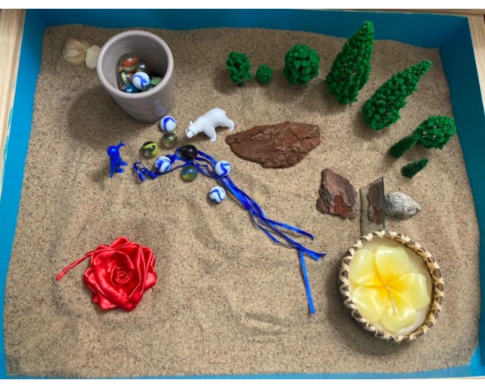 Portable Wooden Sand Tray with Lid – Sand Tray Therapy
