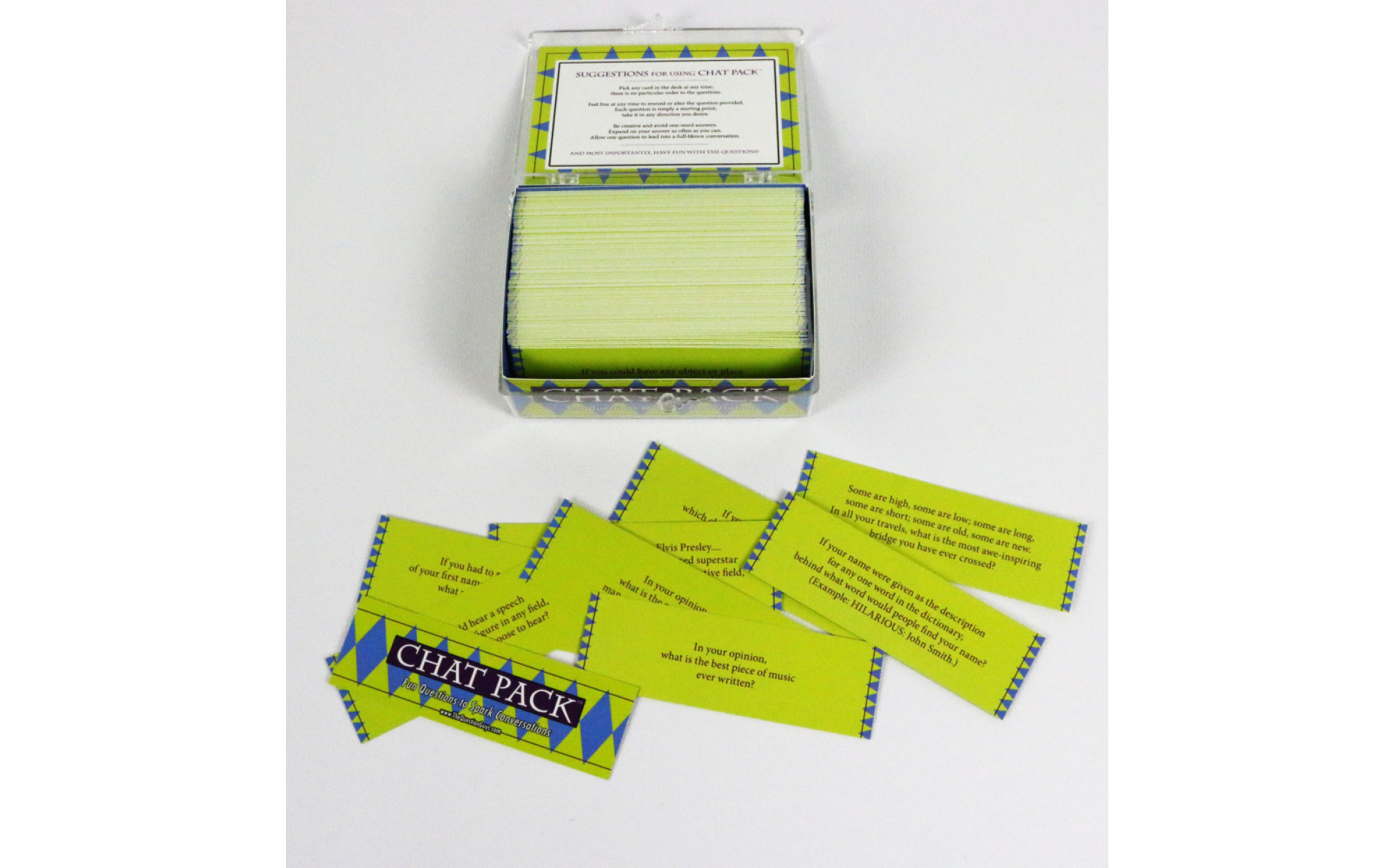 Chat Pack: Fun Questions to Spark Conversations Card Deck – Games