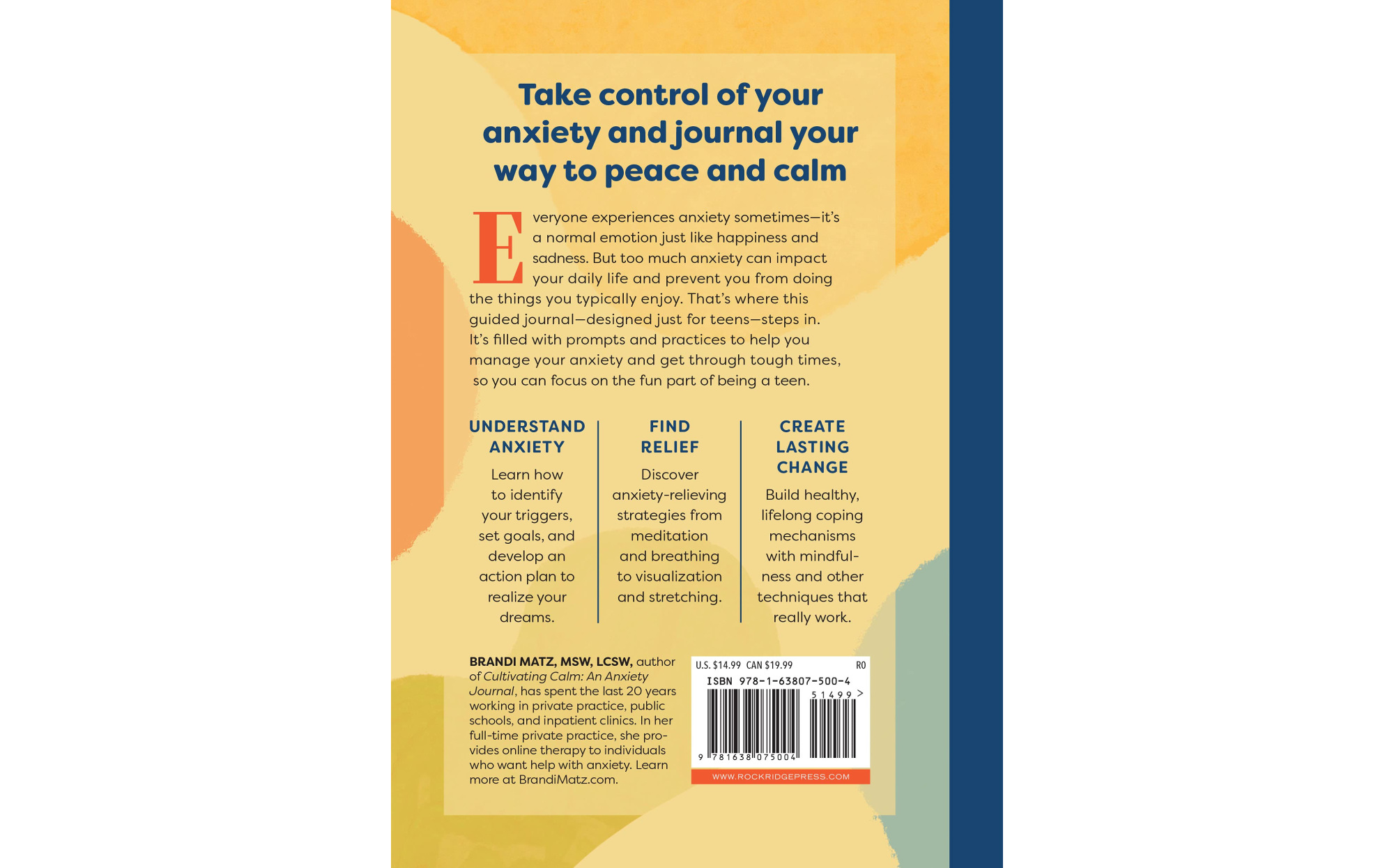 Anxiety Relief Journal for Teens: Guided Exercises to Help You Manage ...