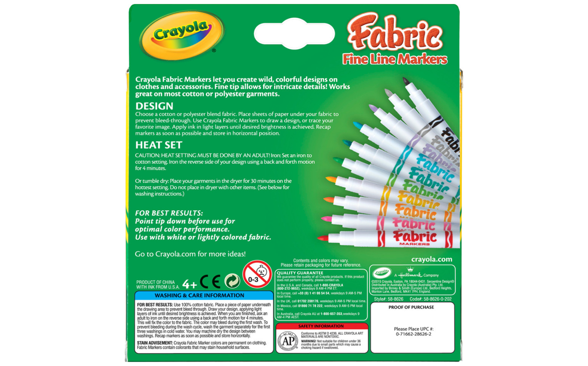 Crayola Fabric Markers – Art Therapy