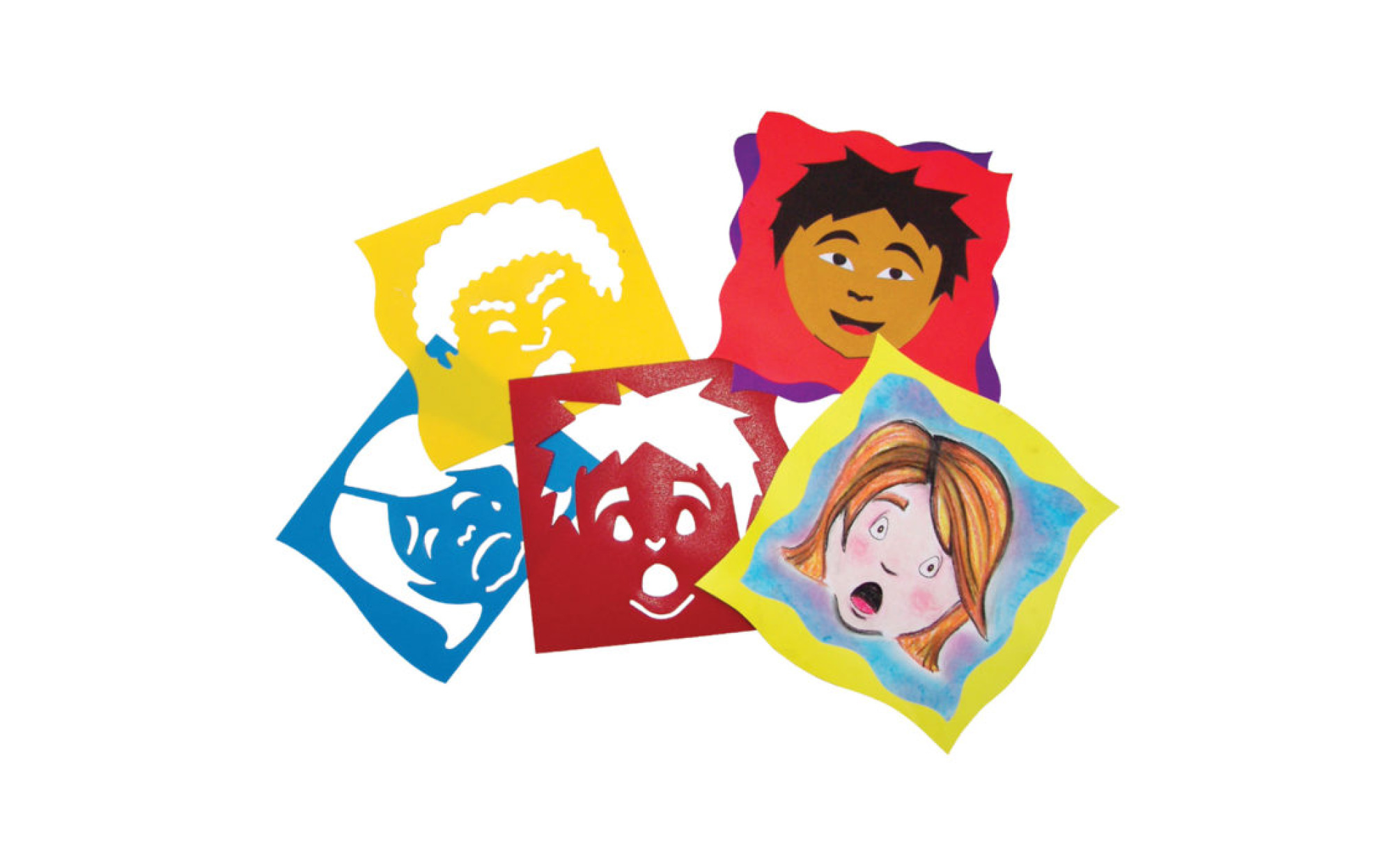 Mix & Match Emotion Stencils – Art Therapy