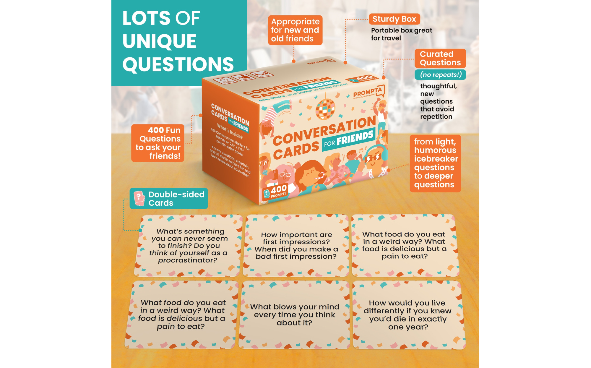 Conversation Cards for Friends: 400 Conversation Starters for Teens and ...