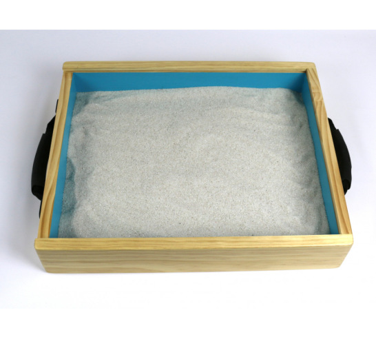 Portable Wooden Sand Tray with Lid – Sand Tray Therapy