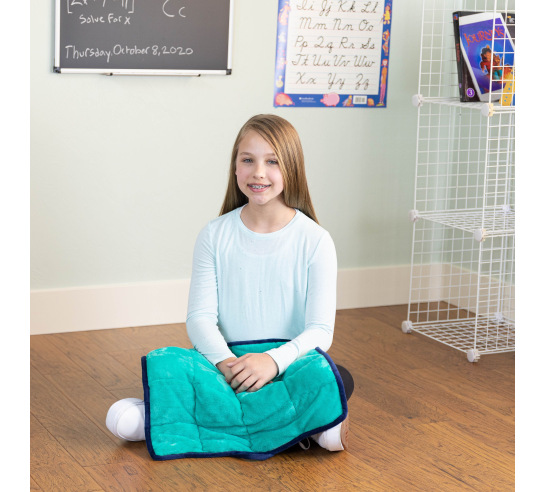 Weighted Lap Pad - Large - Blue – Sensory