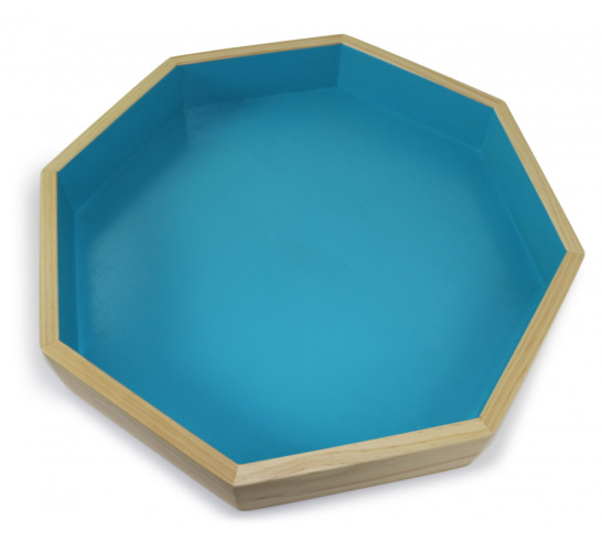 Octagonal Wooden Sand Tray with Lid – Sand Tray Therapy