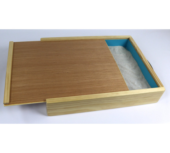 Portable Wooden Sand Tray with Lid – Sand Tray Therapy