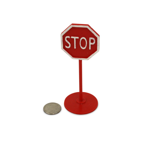 Plastic Stop Sign – Sand Tray Therapy