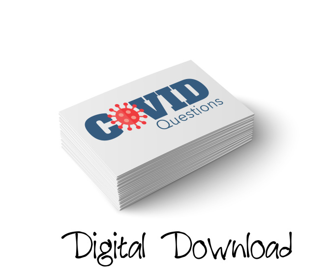 Covid Questions Card Deck - Printable Digital Download – Games